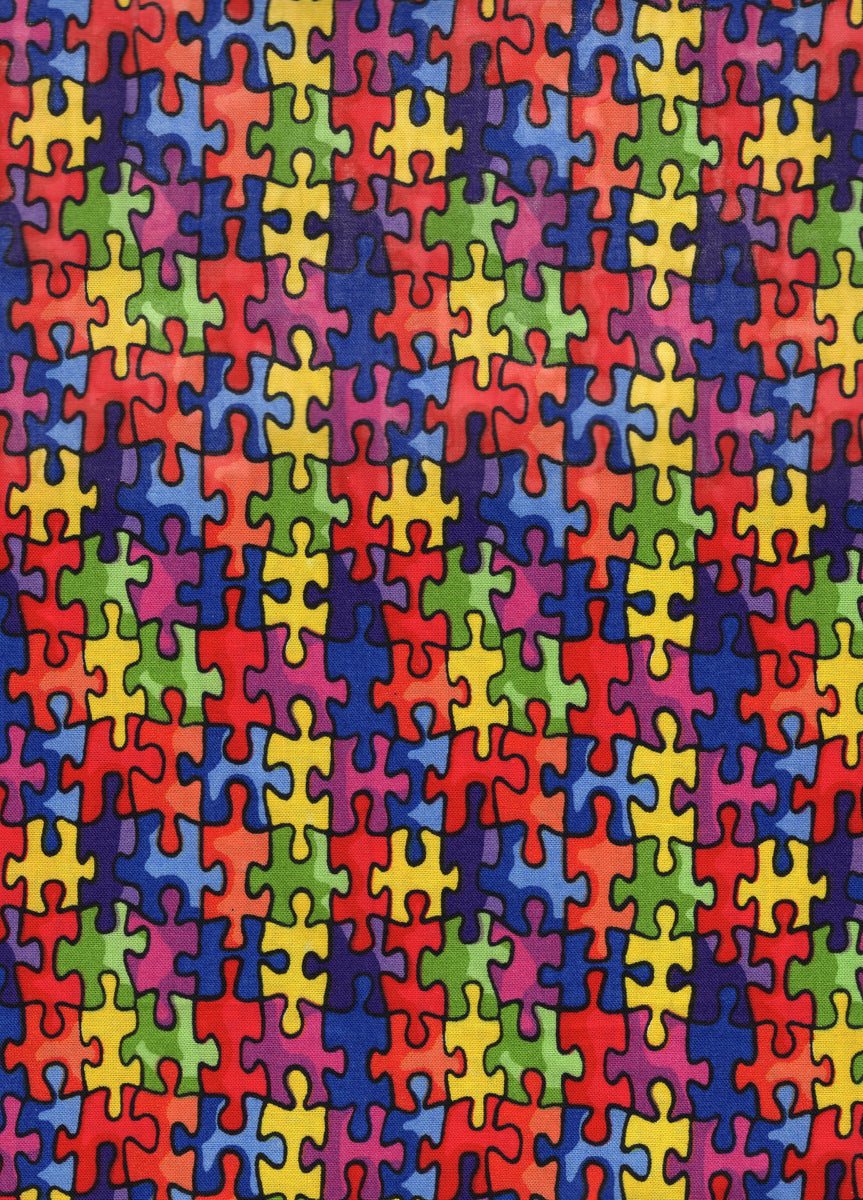 Autism Awareness / Multi cr913 – Quilt-a-way Fabrics